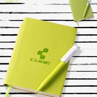 Libreta de una raya con tapa trenzada. Tamaño B6